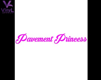 Pavement Princess Windshield Decal - Etsy