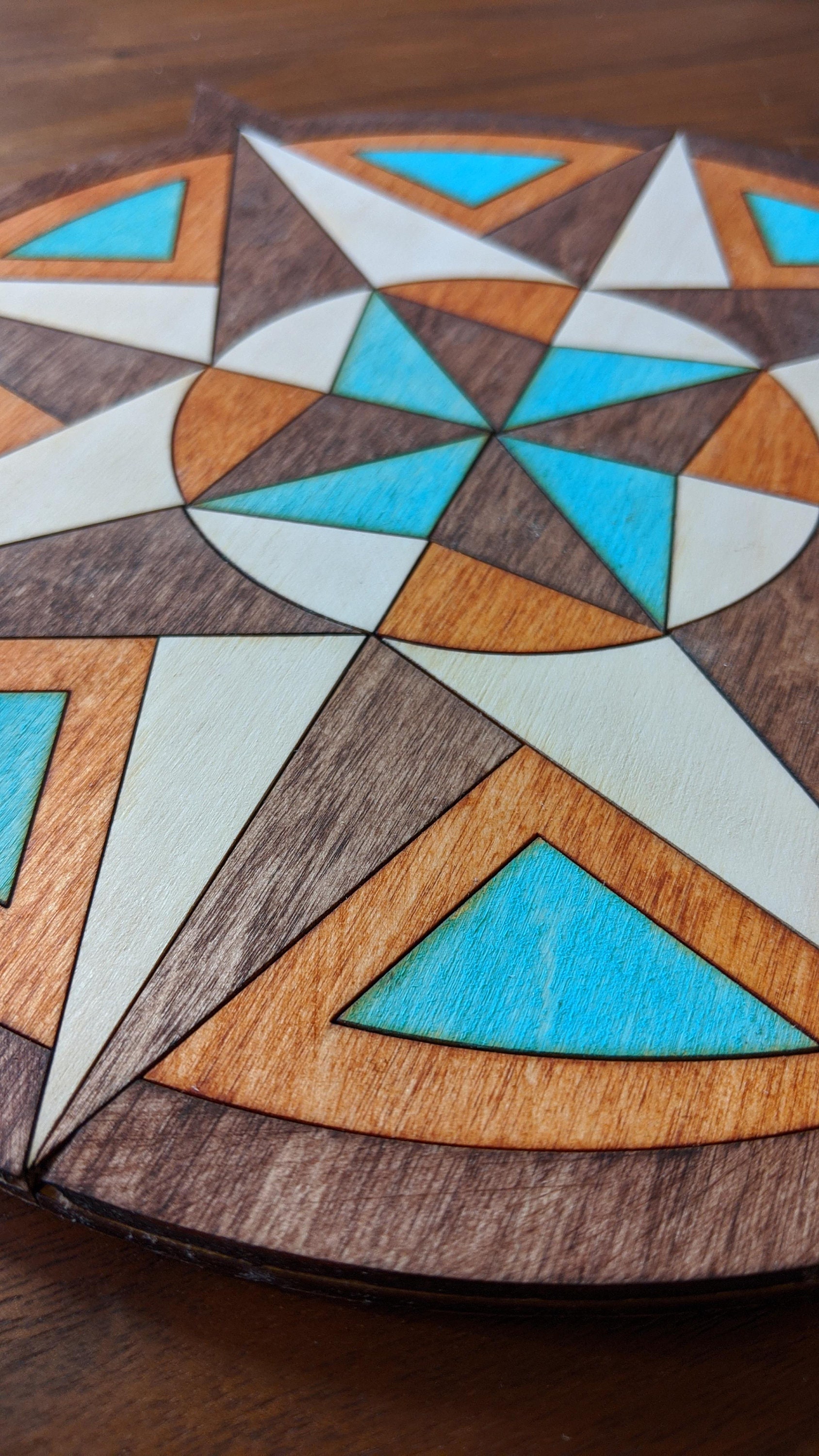Compass Mosaic - DIY Laser Puzzle - Instant Download - Etsy