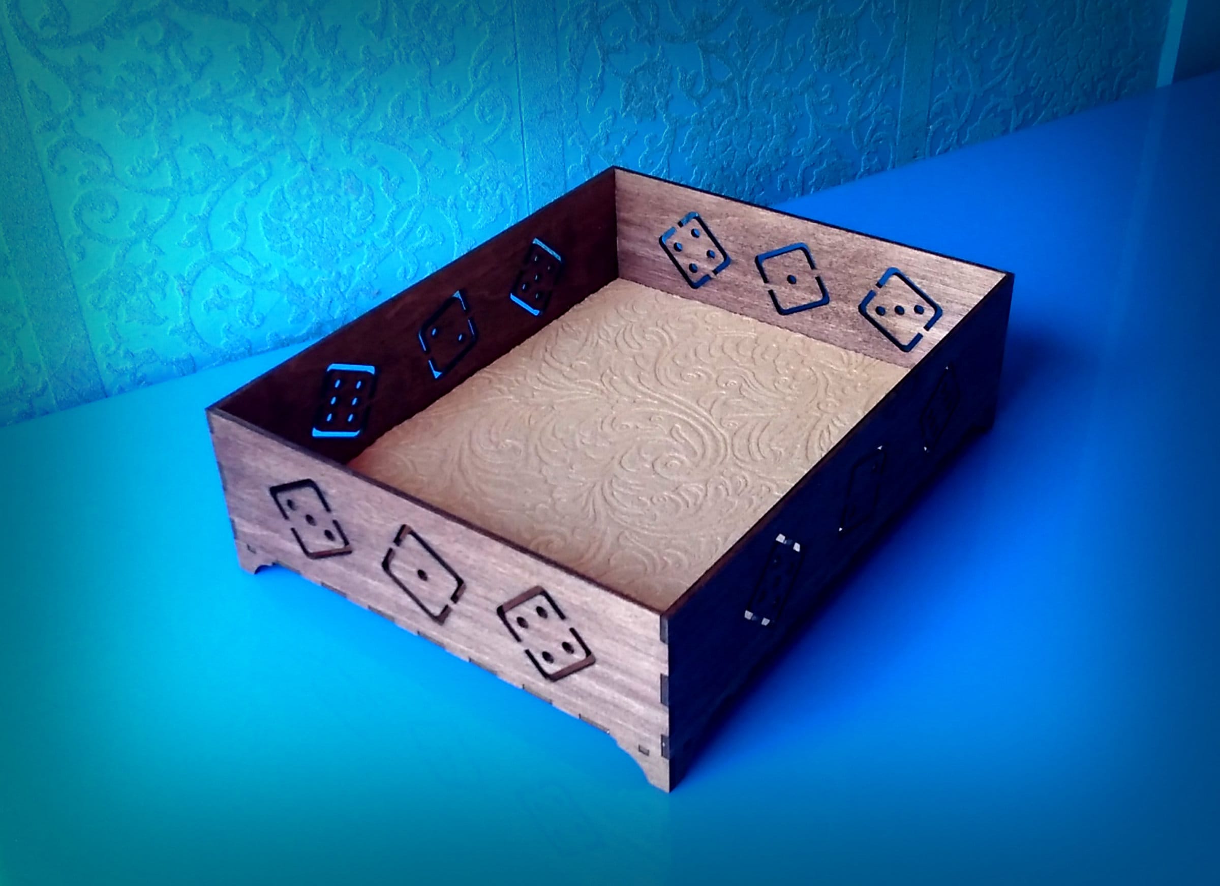 Laser Cut Wooden Dice Tray vector File Digital Download - Etsy