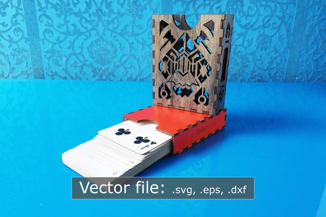 Laser Cut Dwarf Deck Box – Fantasy Card Storage, Vector Files (digital ...