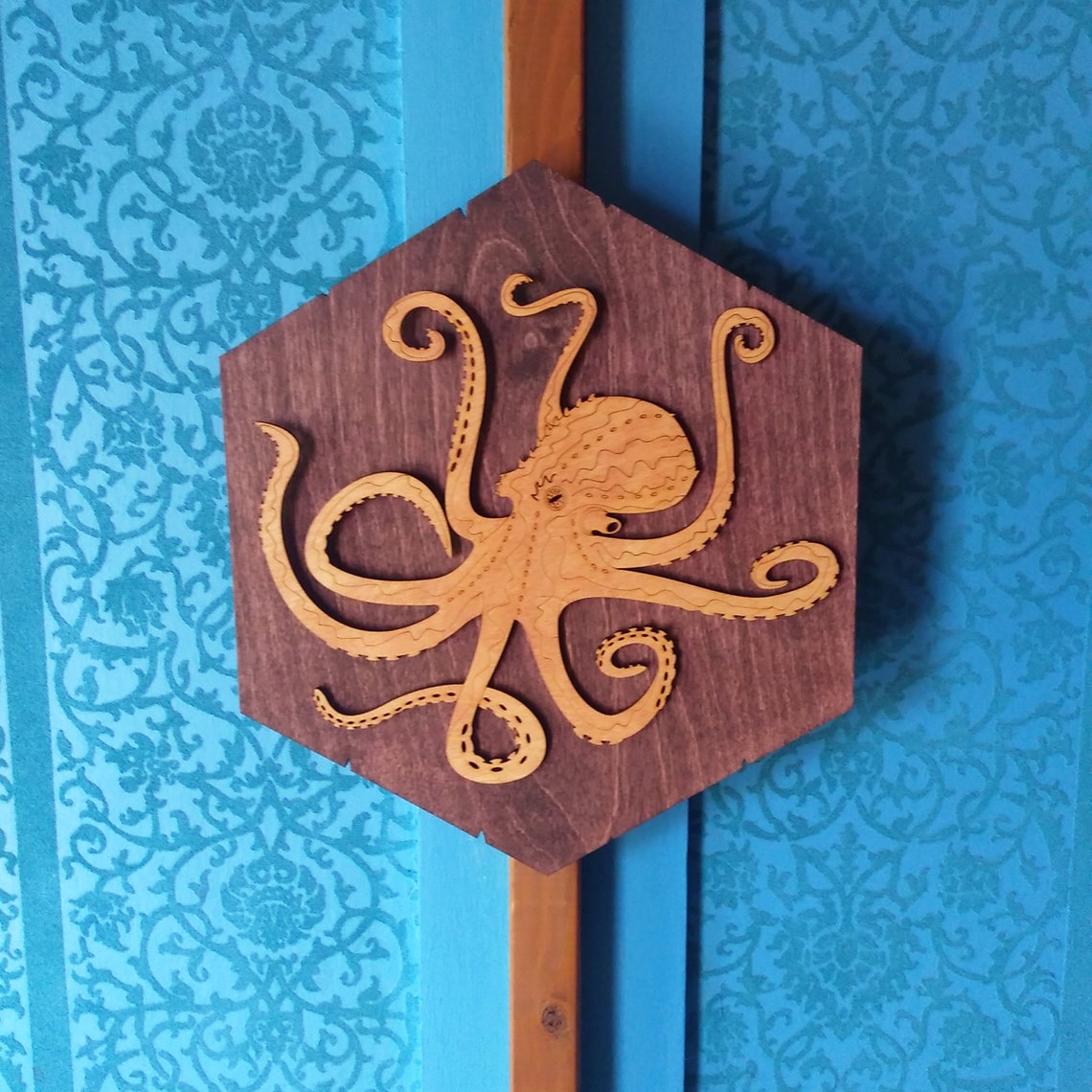 Laser Cut Octopus Fantasy Wall Art Kraken vector Files - Etsy