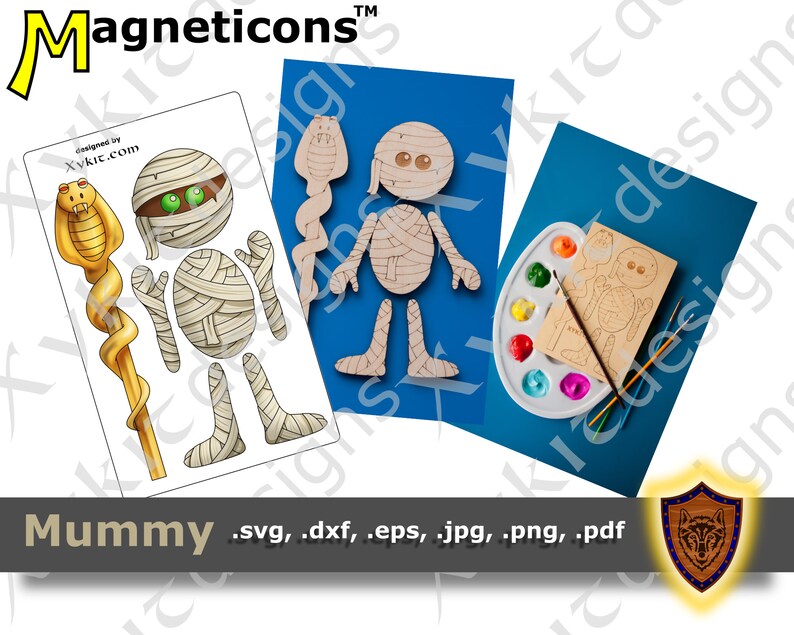 Mummy Paper Doll Craft Coloring Page instant Download - Etsy