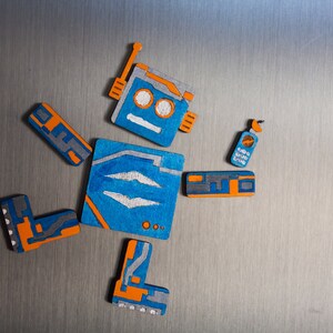 Robot - Paper Doll - Craft Coloring Page - (instant Download) - Etsy