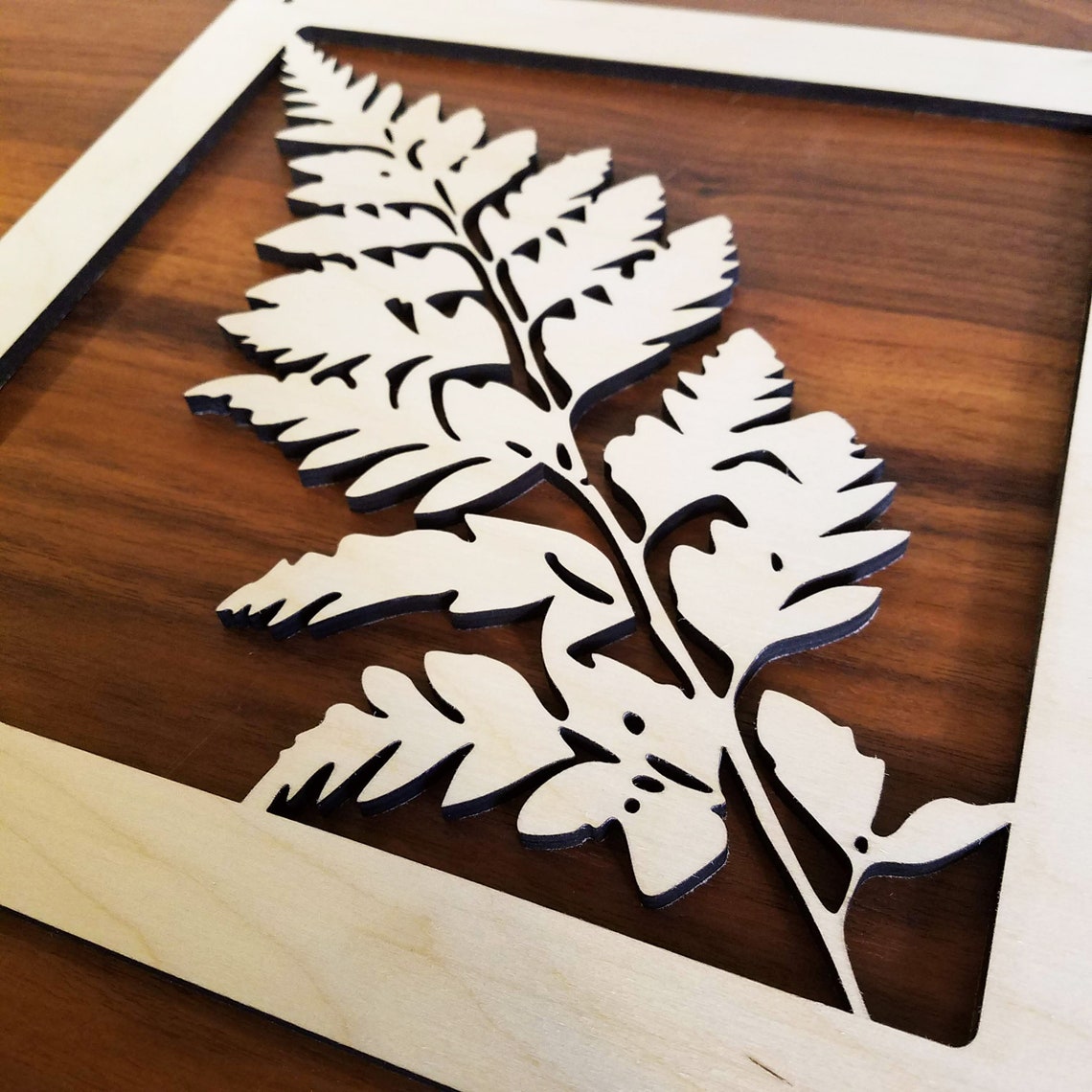 Fern Leaves Art Laser Files Crafting CNC Svg Dxf - Etsy