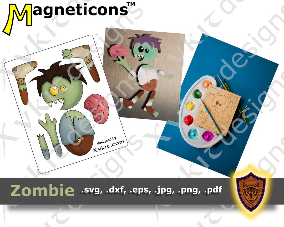 Zombie - Paper Doll - Craft Coloring Page - (instant Download) - Etsy