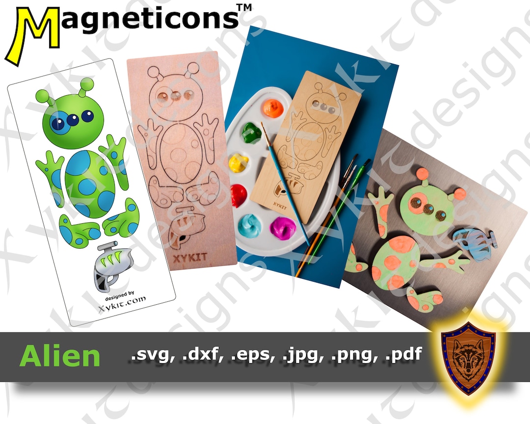 Alien - Paper Doll - Craft Coloring Page - (instant Download) - Etsy