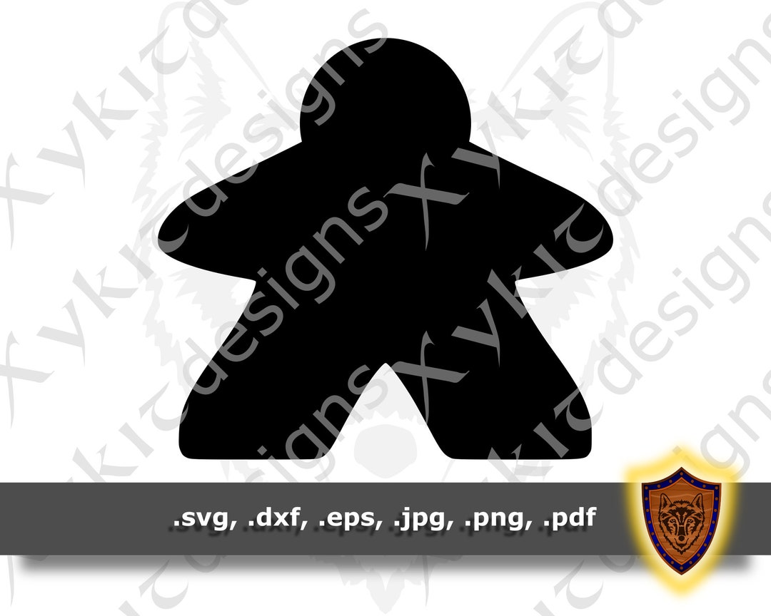 Meeple SVG - Silhouette - Board Games - Scrapbook - Vinyl Cutter Design ...