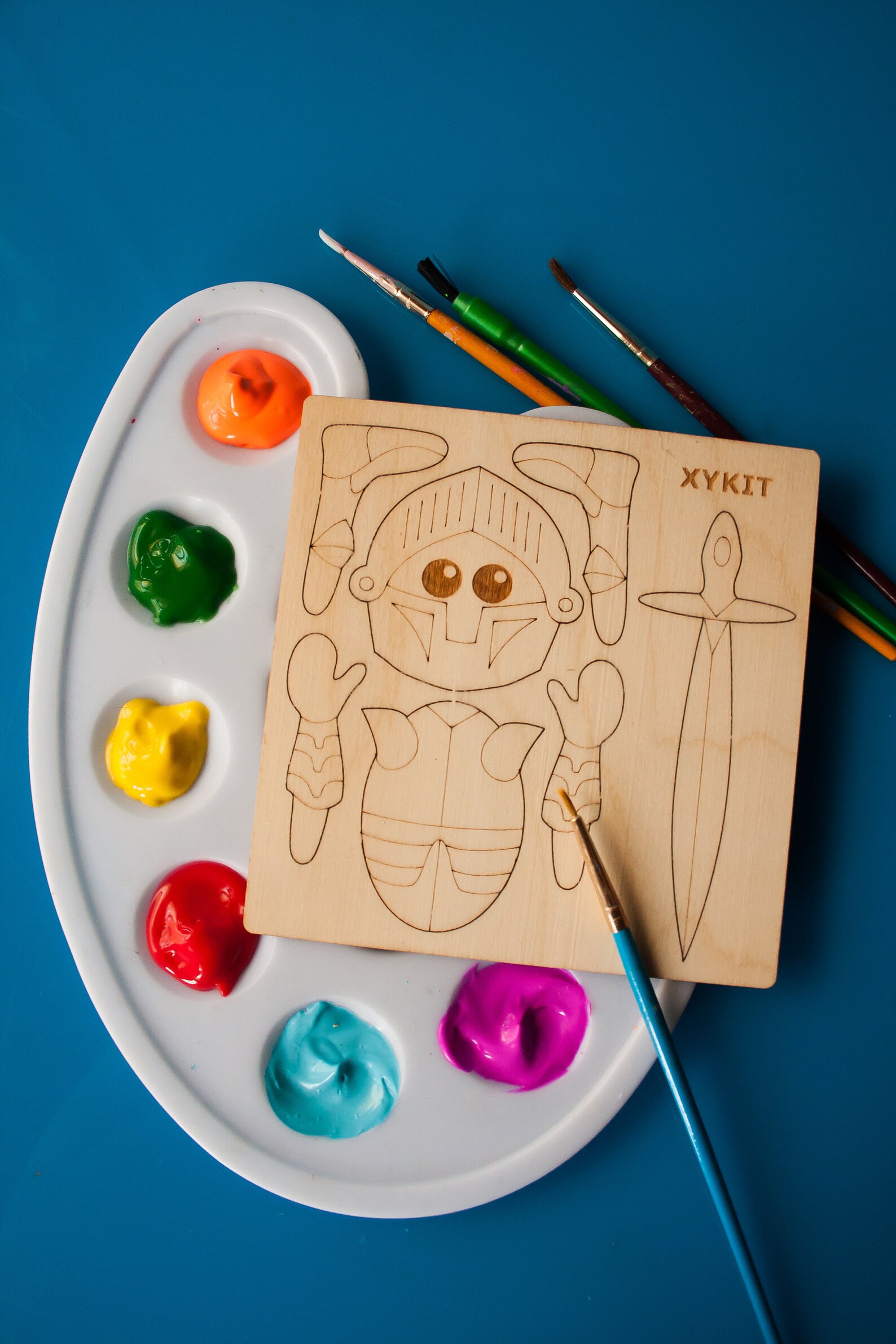 Knight Paper Doll Craft Coloring Page instant Download | Etsy