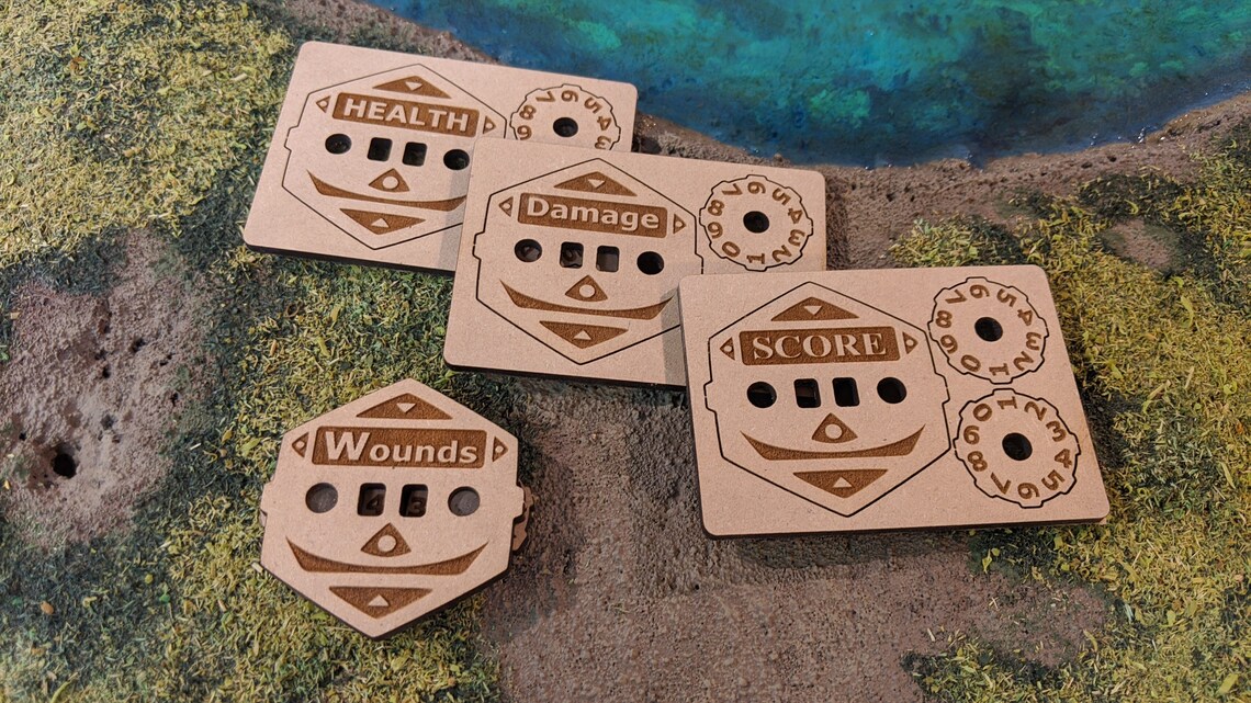 Laser Cut Counters & Trackers – Wounds, Score, Health (digital Download ...