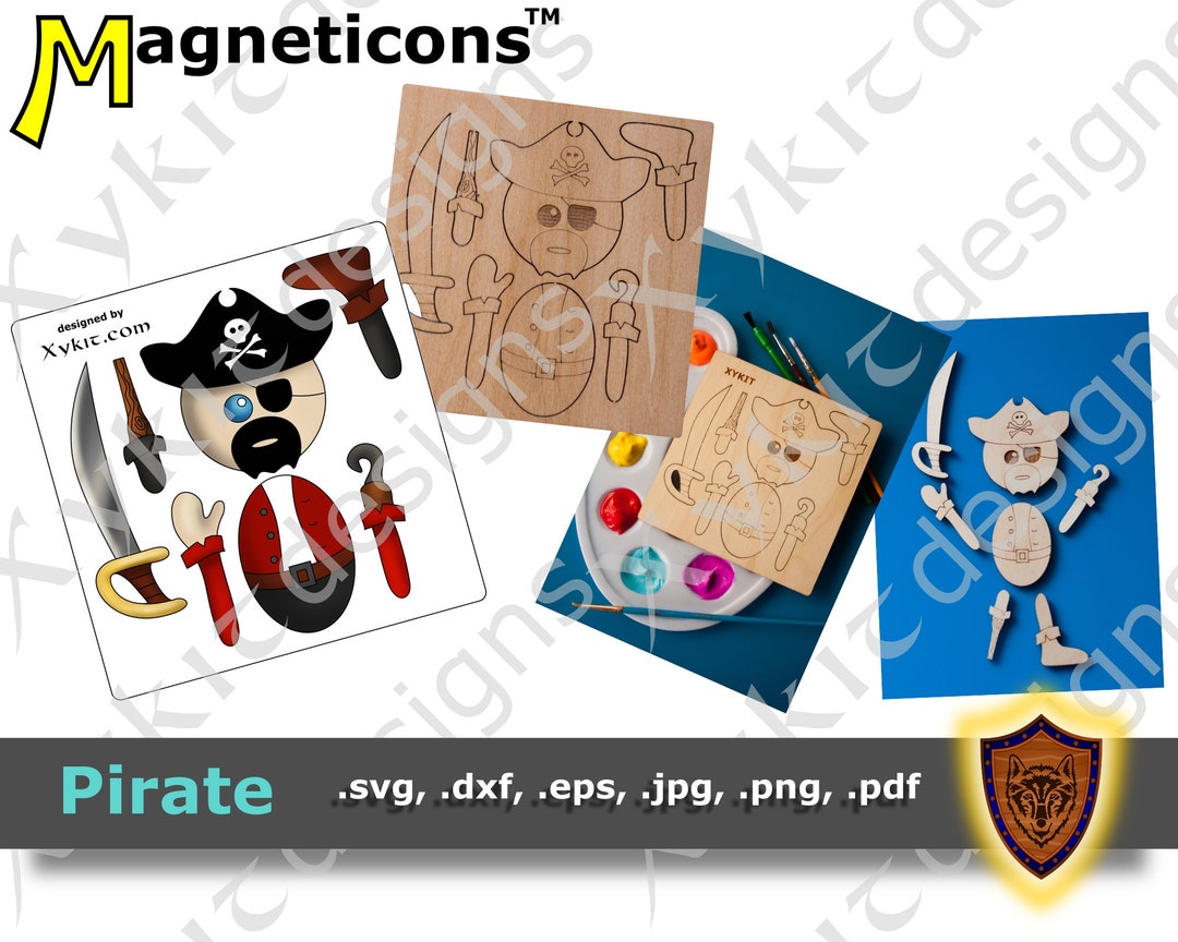 Pirate - Paper Doll - Craft Coloring Page - (instant Download) - Etsy