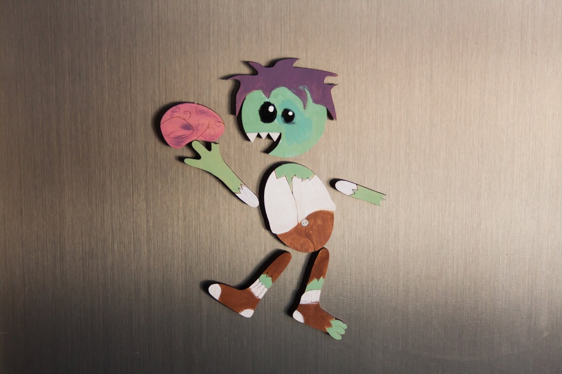 Zombie Paper Doll Craft Coloring Page instant Download - Etsy