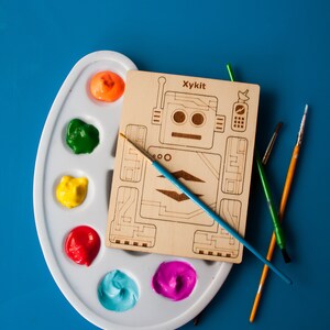 Robot Paper Doll Craft Coloring Page instant Download - Etsy