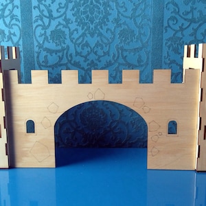 Laser Cut Castle Towers and Walls (digital Vector Files) DIY Toys ...
