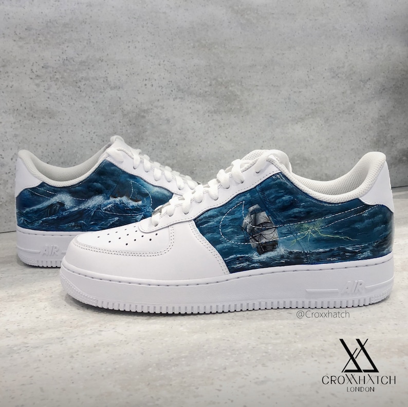 Storm Force I custom Nike Air Force 1 Custom Sneakers with | Etsy