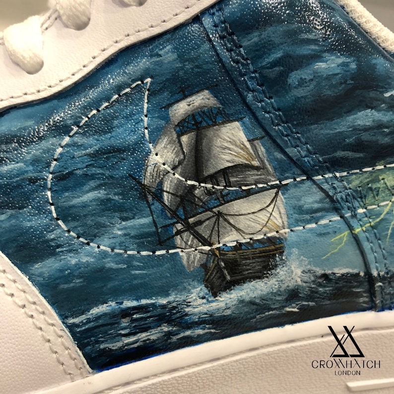 Storm Force I custom Nike Air Force 1 Custom Sneakers with | Etsy