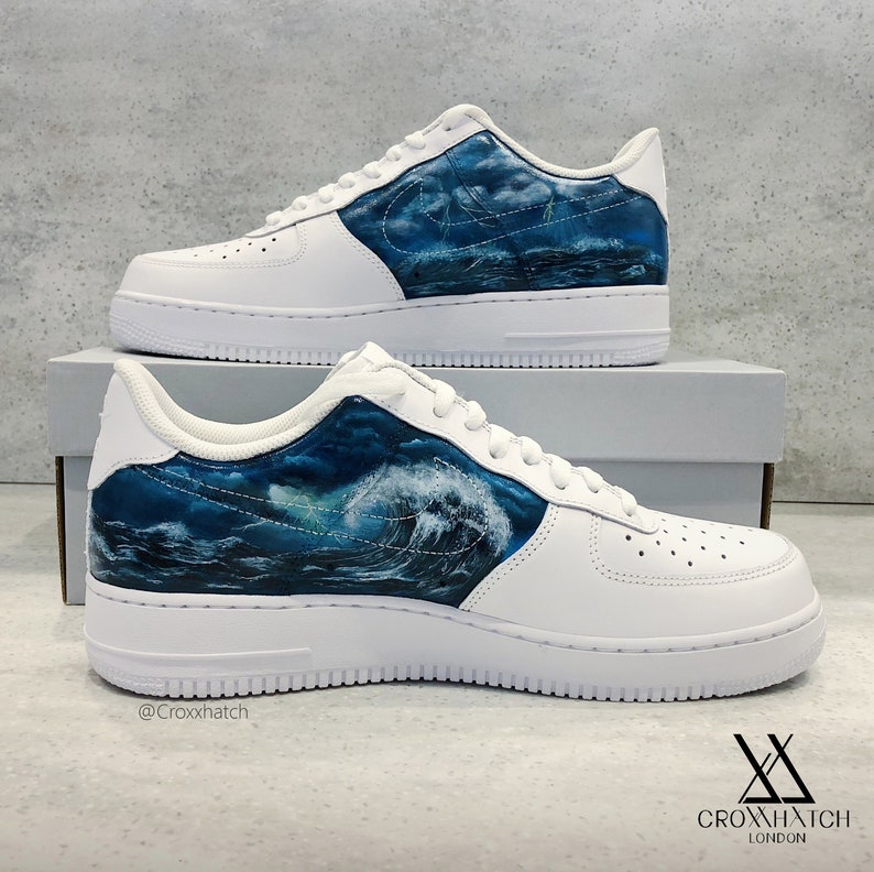 Storm Force I custom Nike Air Force 1 Custom Sneakers with | Etsy
