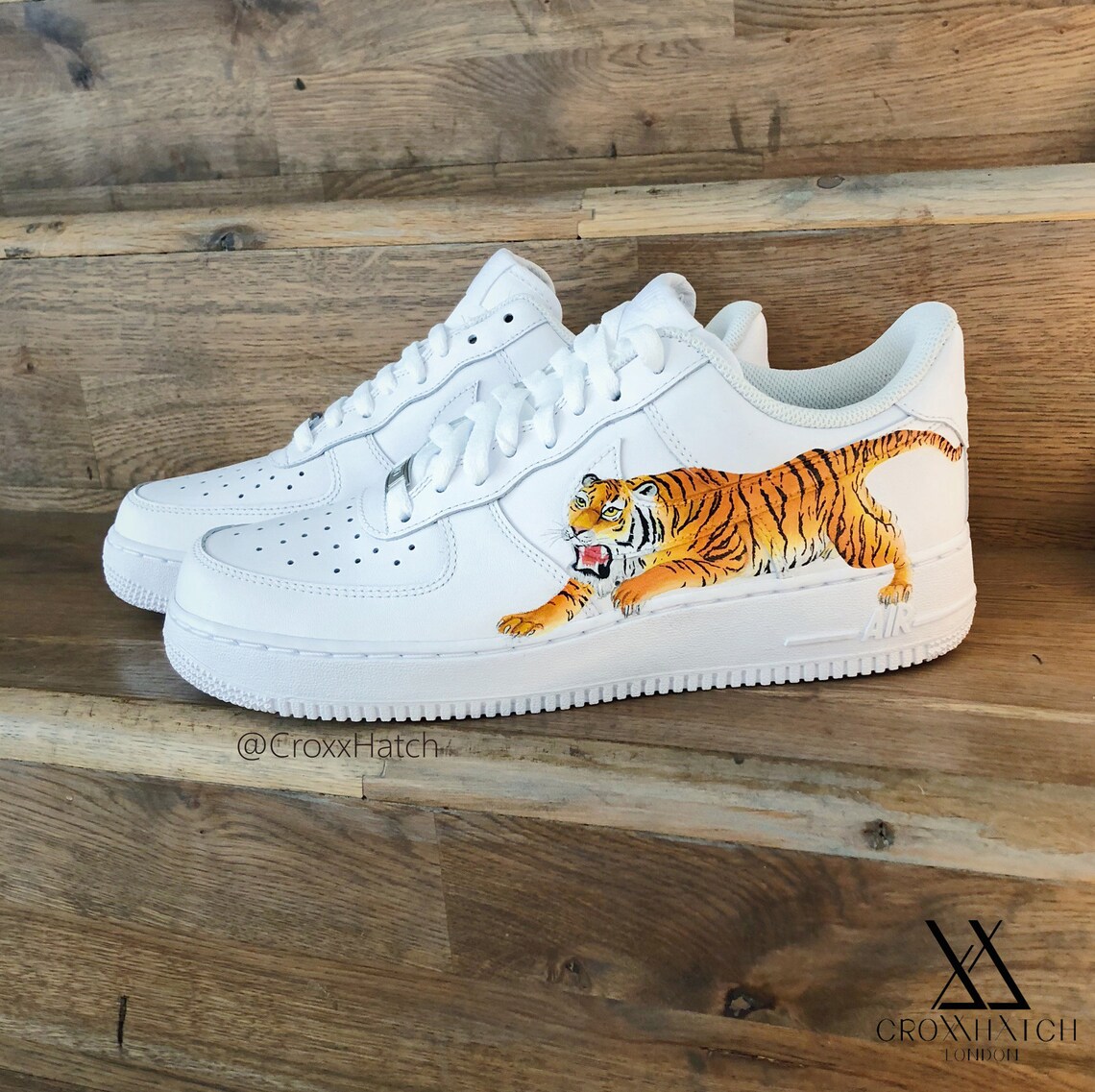 Tiger Custom Nike Air Force 1 Sneakers - Etsy