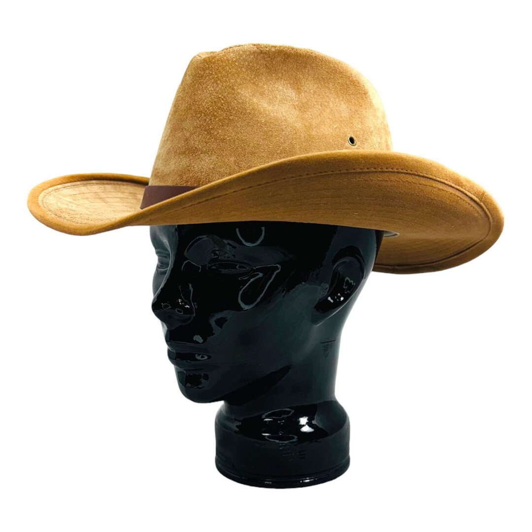 Stetson Vintage Suede Leather Men's Safari Hat Size Large - Etsy