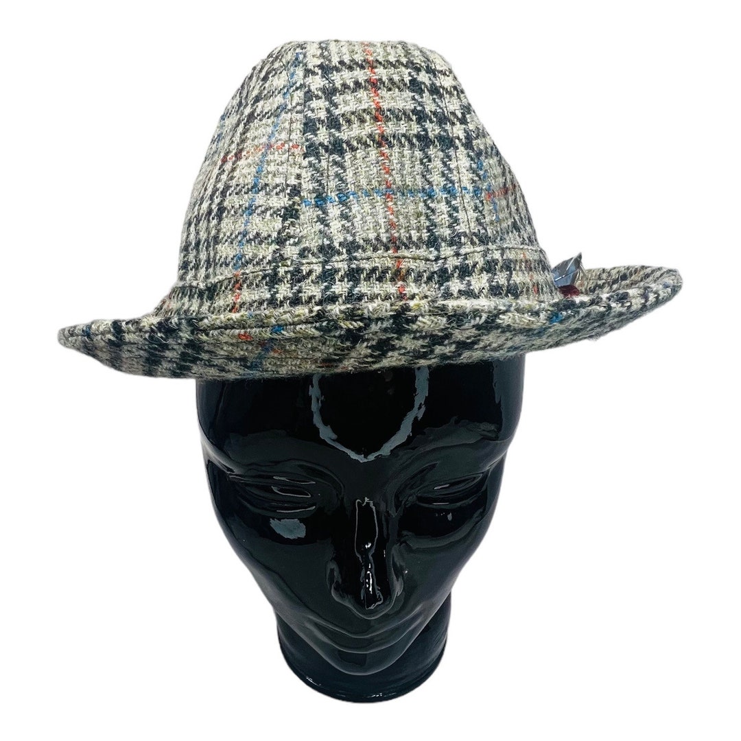 Donegal Handwoven Vintage Irish Tweed Wool Fedora Style Hat Size 7 1/8 ...