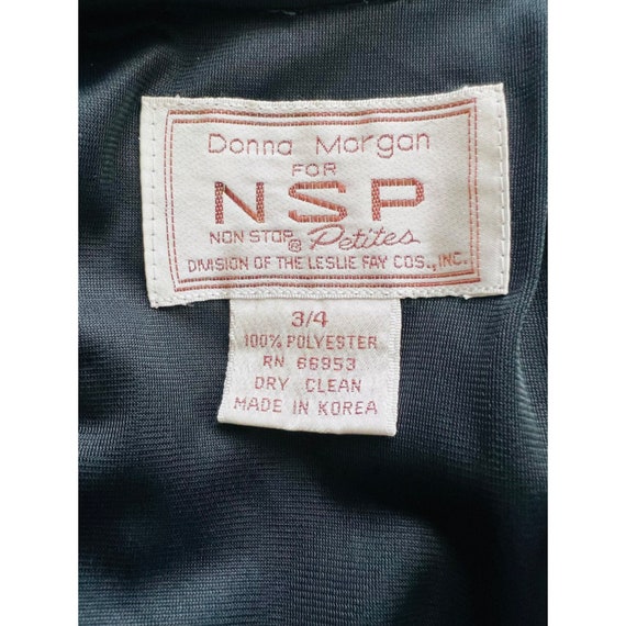 1980's DONNA MORGAN for NSP Raglan Sleeve Dress Flora… - Gem