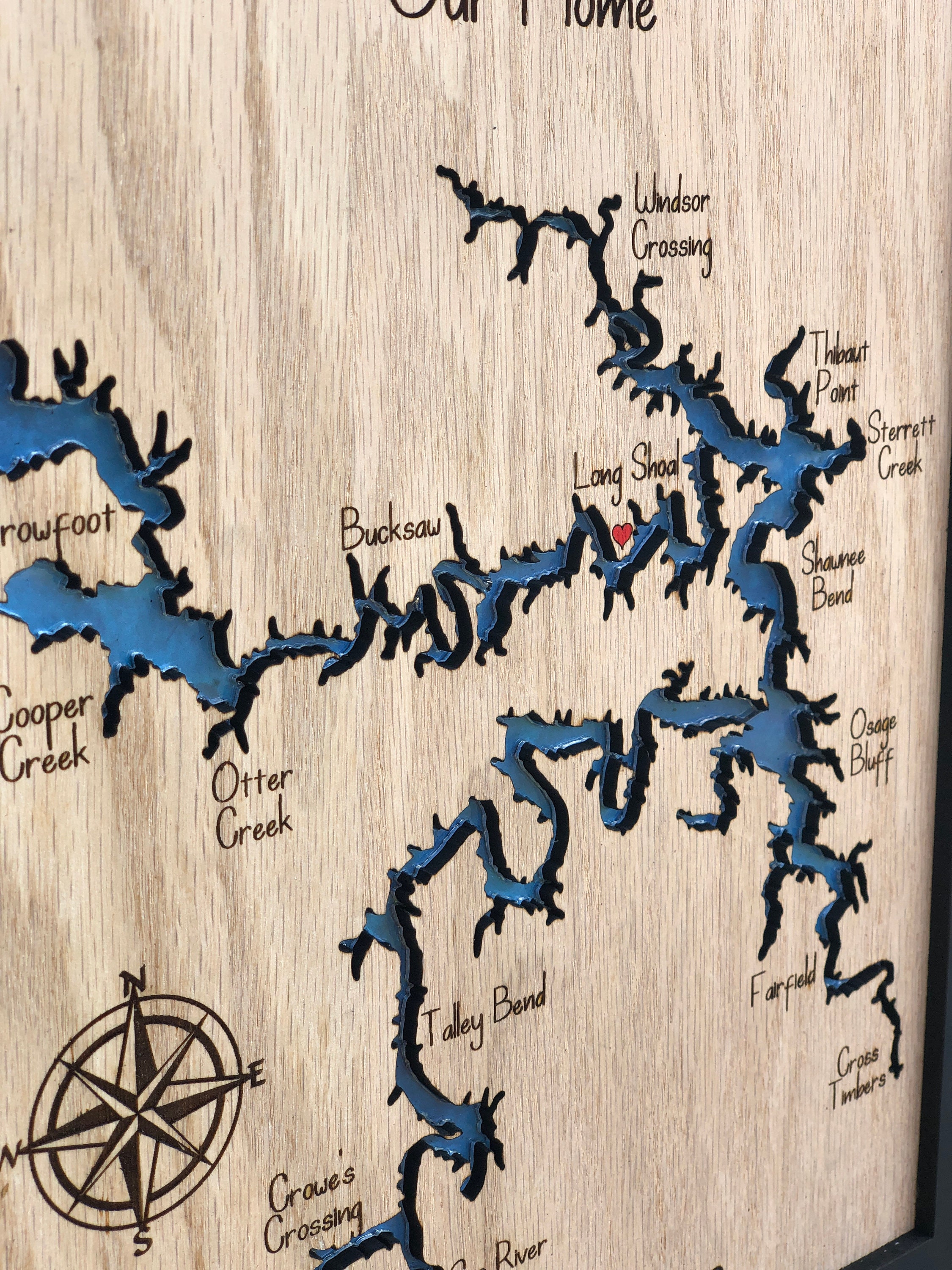 Truman Lake Custom/personalized Wood and Acrylic Laser Cut - Etsy