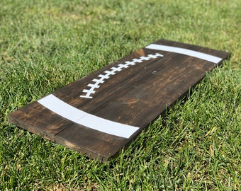 Football Wood Sign - Etsy