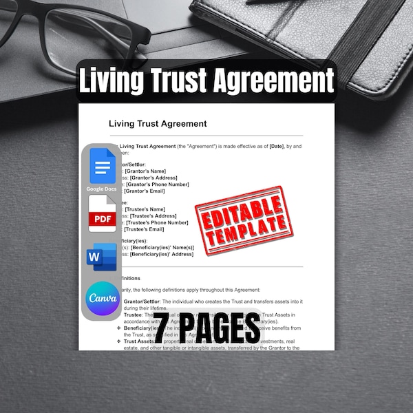Irrevocable Trust Template - Etsy