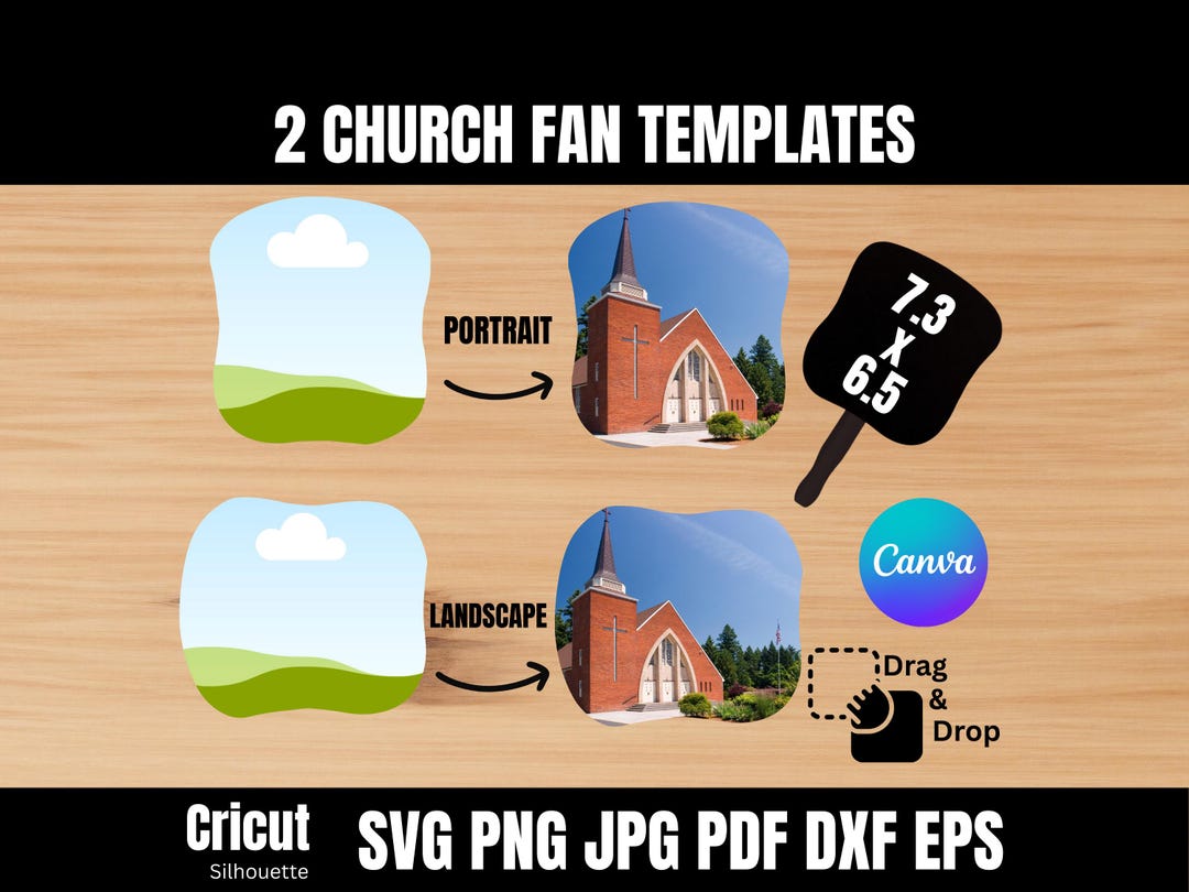 Custom Church Fan Template Canva, Printable Hand Fan Templates ...