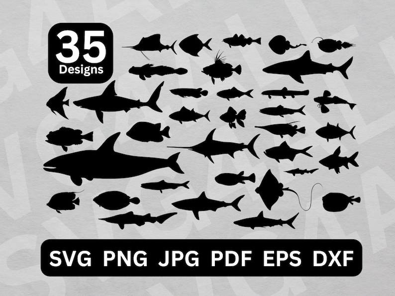 Fish Svg, Fish Svg Files, Fish Svg Png, Fish Svg Bundle, Fish Svg for ...