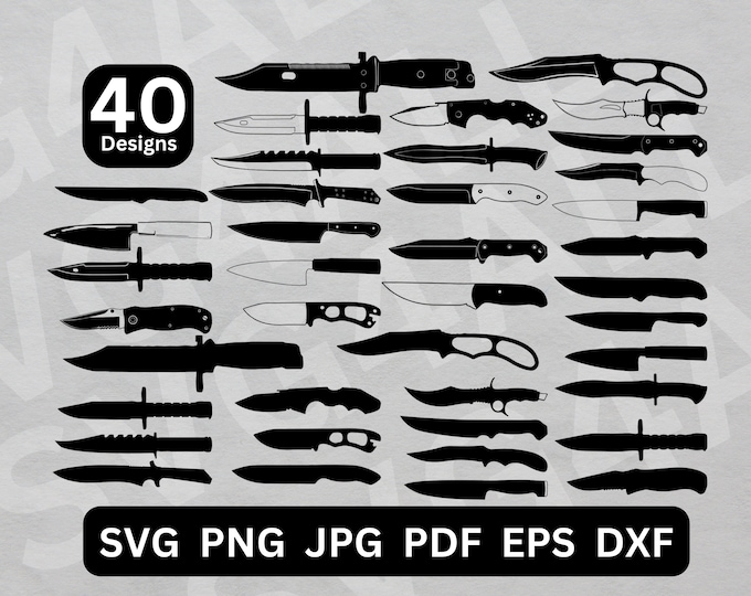 Knife Svg, Knife Vector Svg, Kitchen Knife Svg File, Knife Svg Images ...