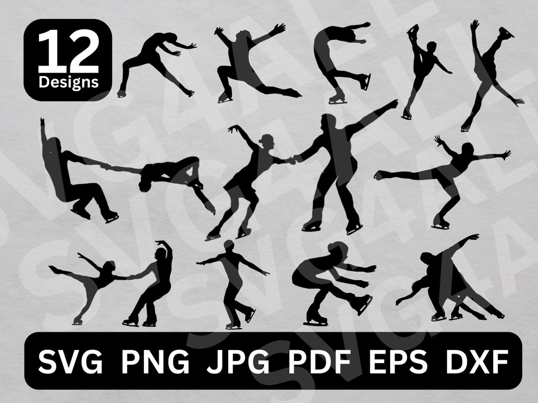 Figure Skating SVG, Ice Skating SVG, Figure Skating Png, Figure Skating Bundle, Figure Skating ...