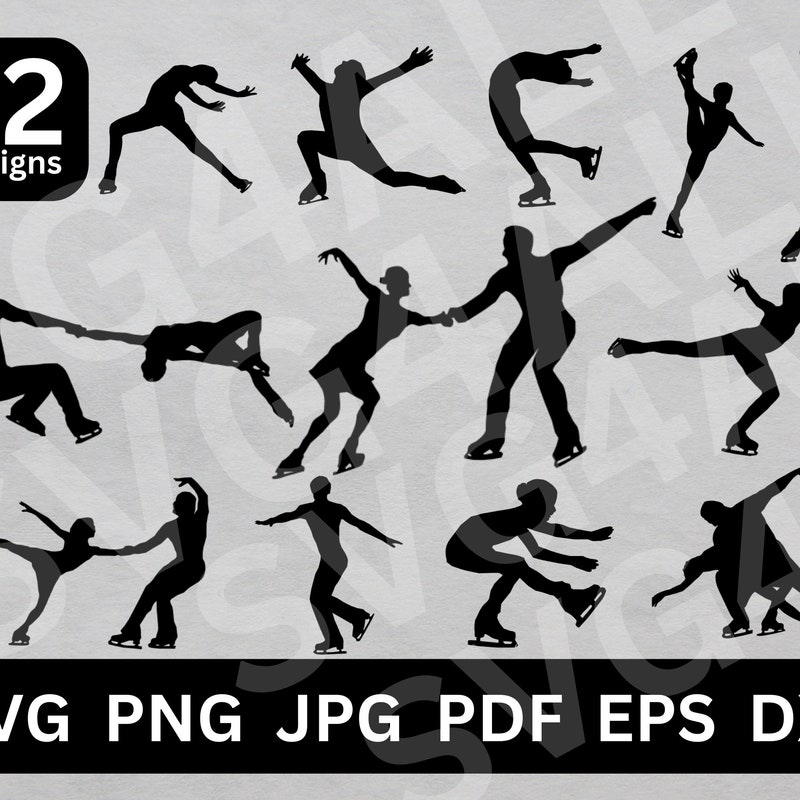 Figure Skating Svg - Etsy