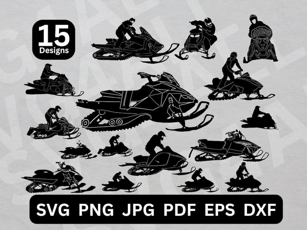 Winter Svg, Snowmobile Cricut, Snowmobile Vector, Snowmobile Clipart ...