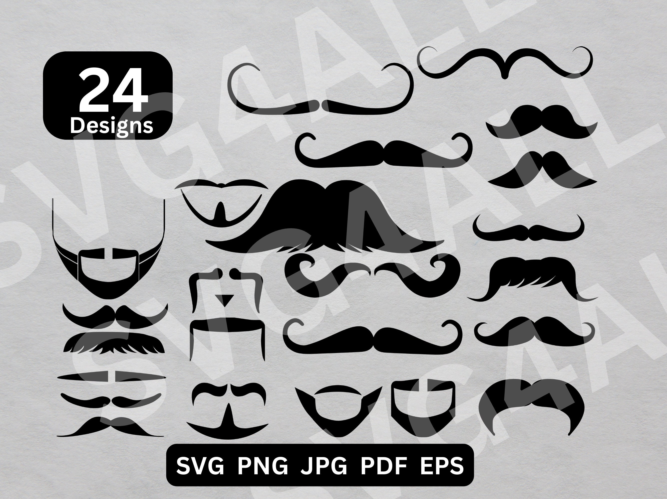 Moustache Svg, Mustache Svg, Cricut Svg Files, Shirt Svg, Silhouette ...