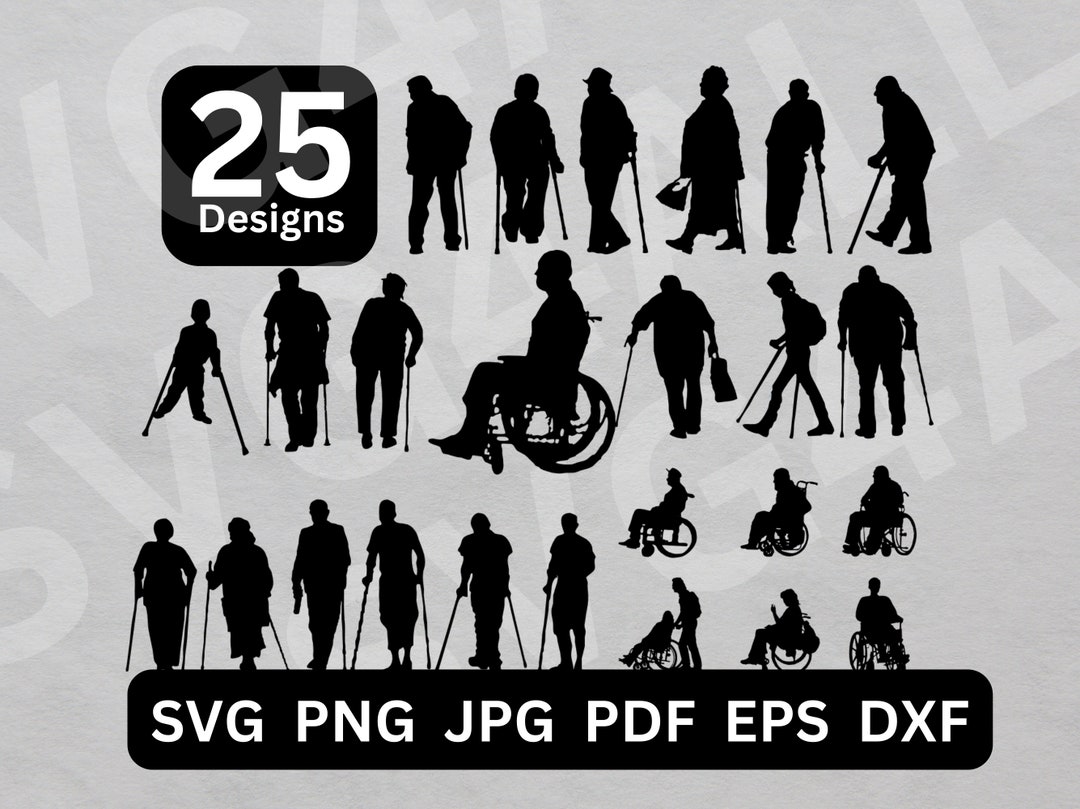 Disabled People Svg, Disabled People Vector, Disabled Svg, Disability ...