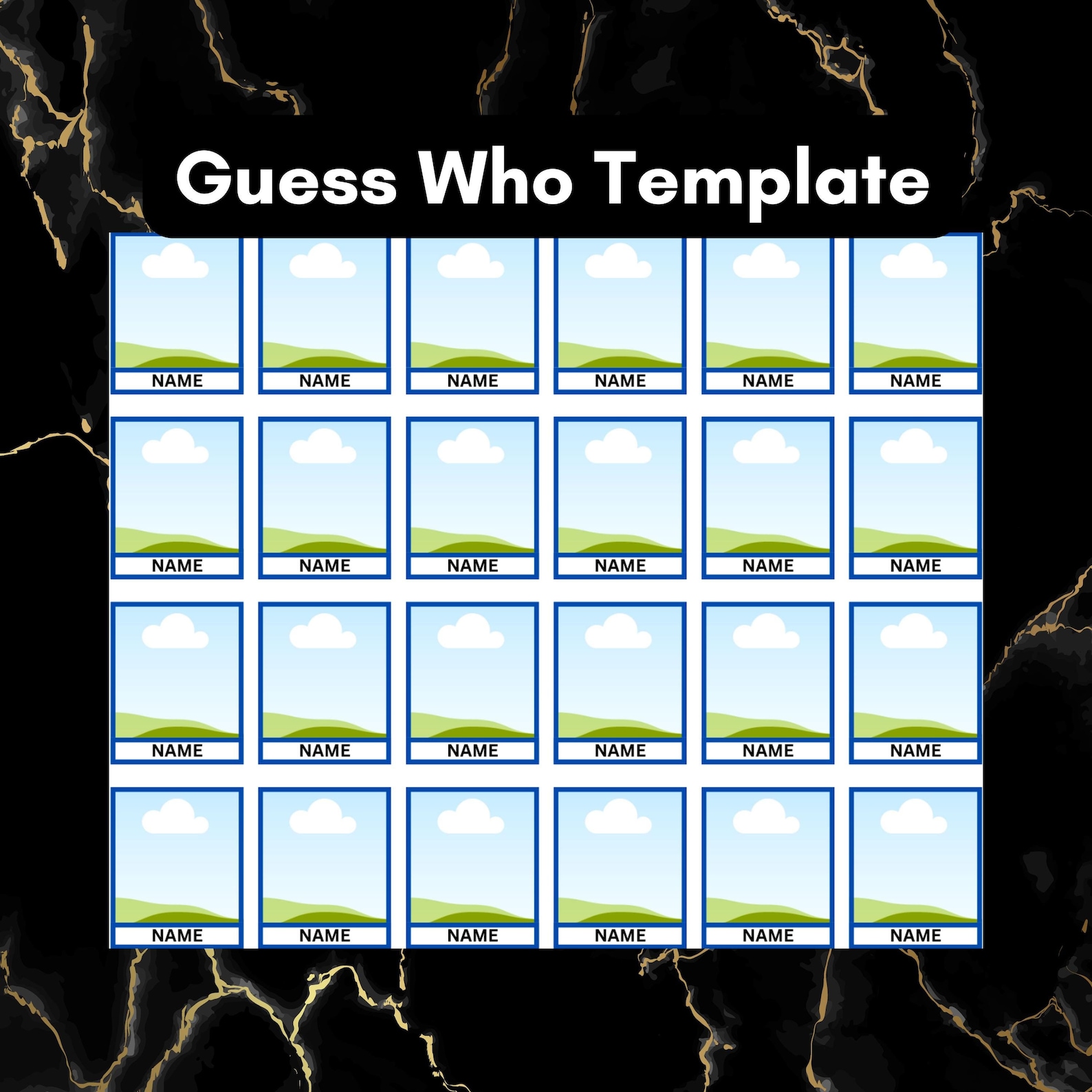 Guess Who Template Canva, Custom Guess Who, Guess Who Cards, Make Your ...
