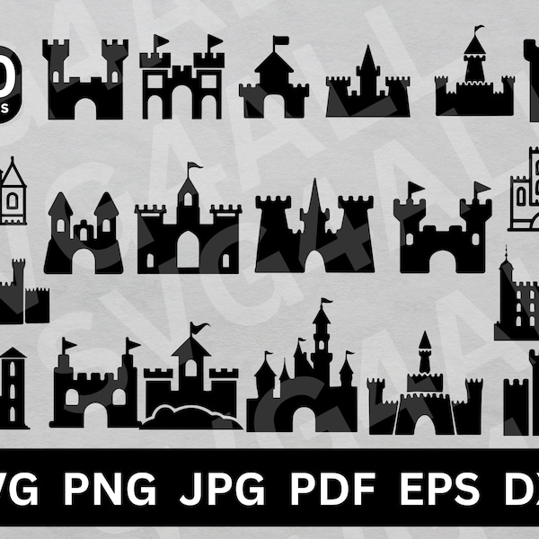 Castle Svg - Etsy
