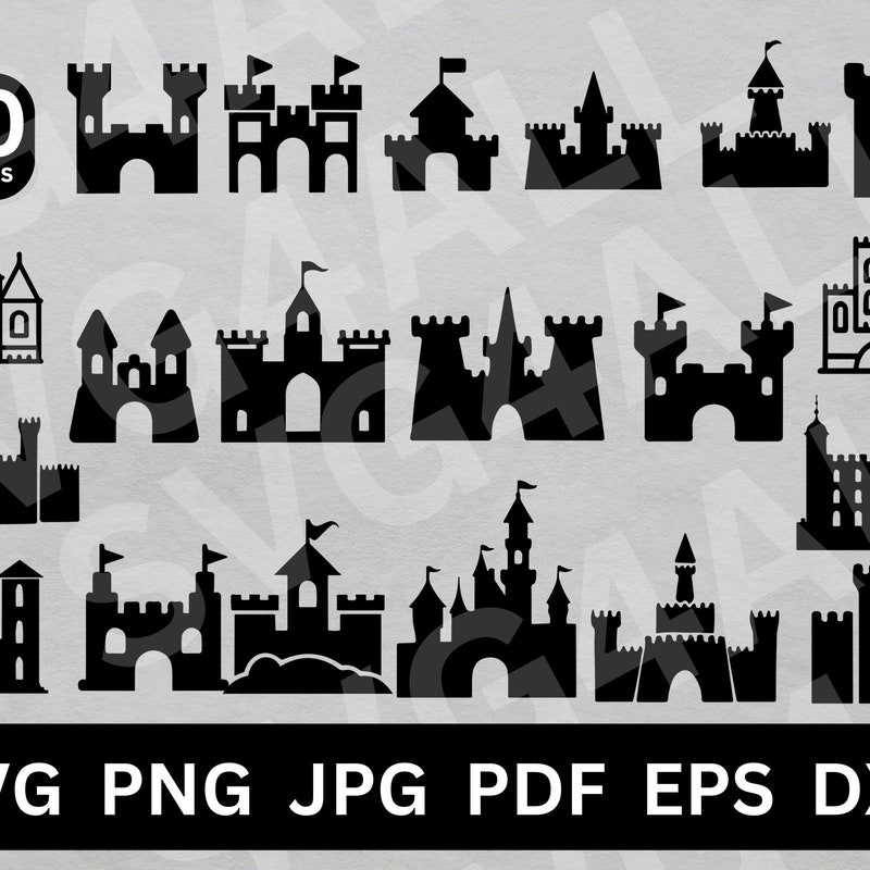 Castle Svg - Etsy