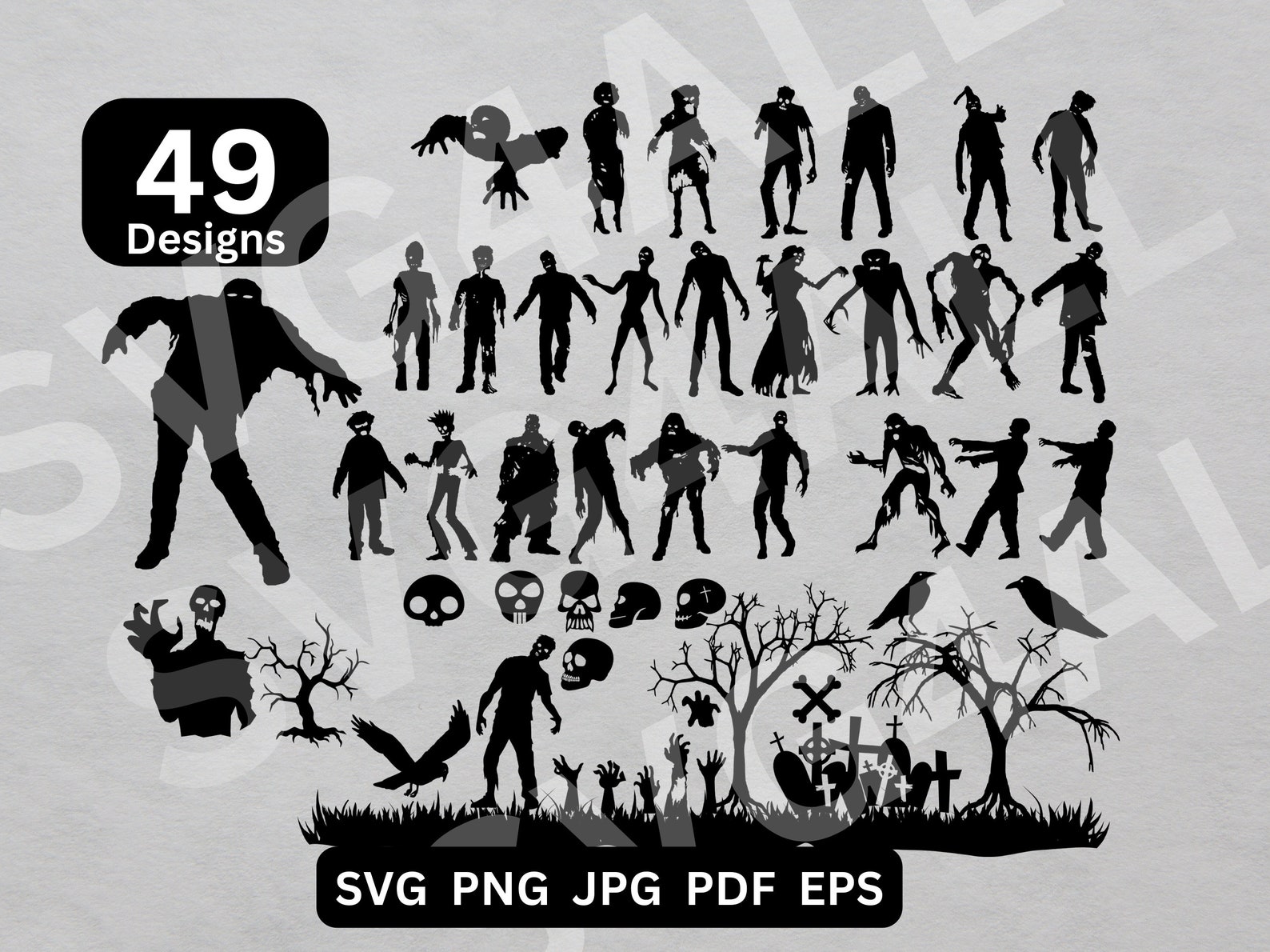 Zombie SVG, Zombie PNG, Zombie Cricut, Zombie Clipart, Zombie Vector ...