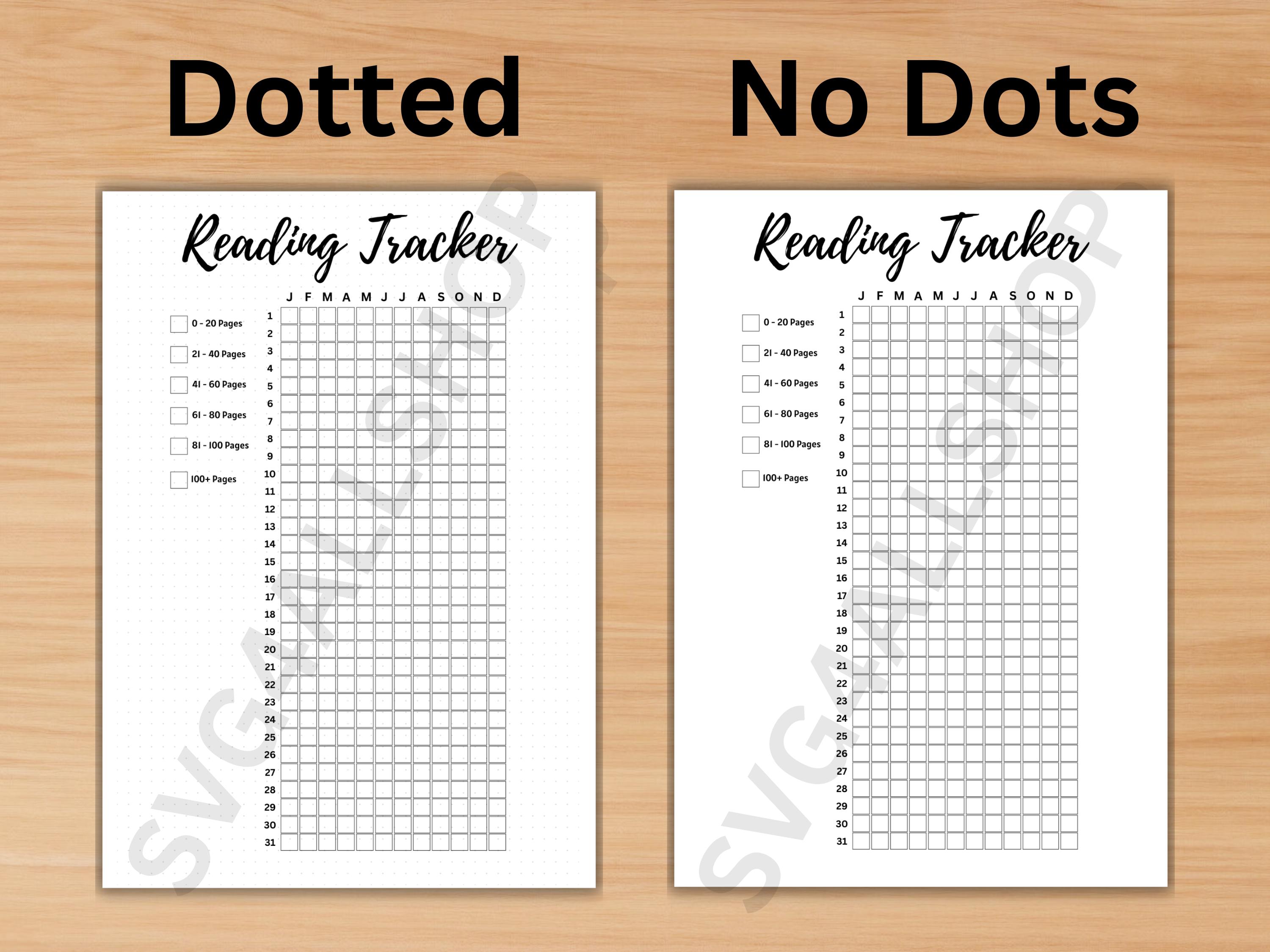 Daily Reading Tracker Printable - Reading Log - Read Tracker - Reading ...