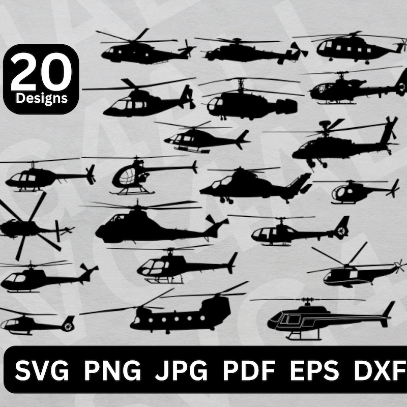 Helicopter Clip Art - Etsy