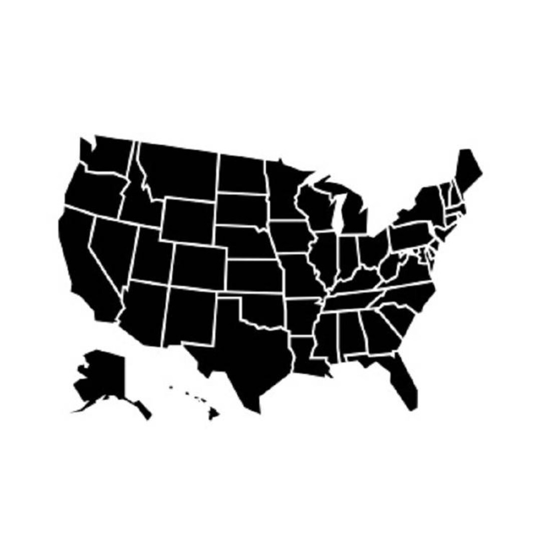 50 States Svg, 50 Separates Files SVG and PNG, United States Svg, USA ...