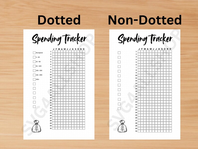 Spending Tracker Printable Sheet - Spending Log - Expense Tracker ...
