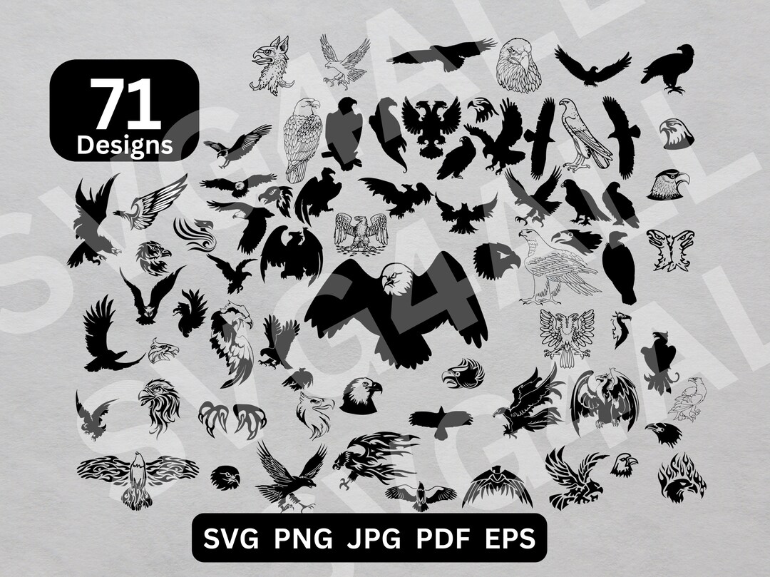 Eagles Svg, Eagles Bundle Svg, Eagles PNG, Eagles Clipart, Eagle Cut Files, Eagle Cricut, Eagle ...