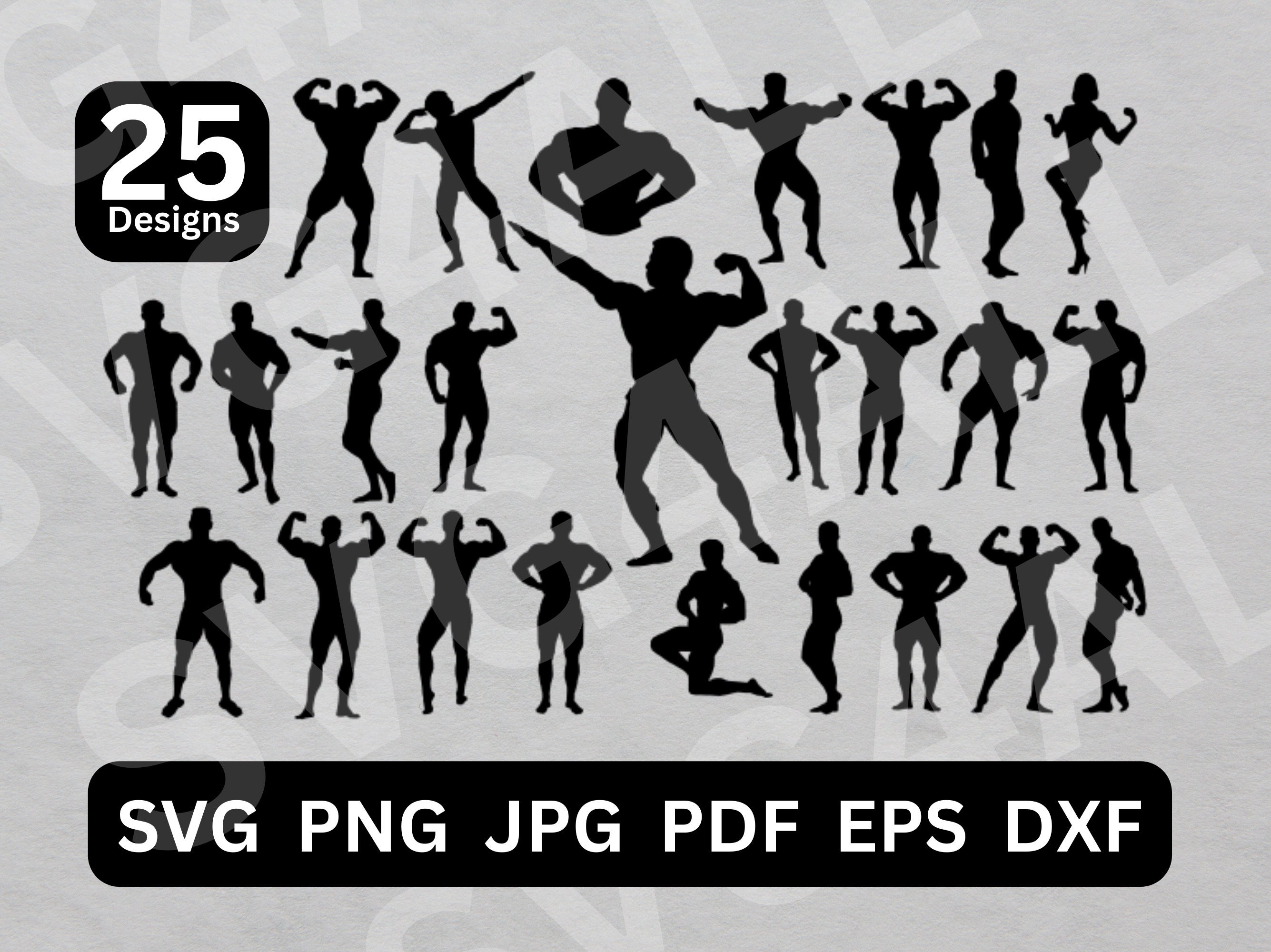 Bodybuilder SVG, Bodybuilder PNG, Bodybuilder, Bodybuilder Silhouette ...