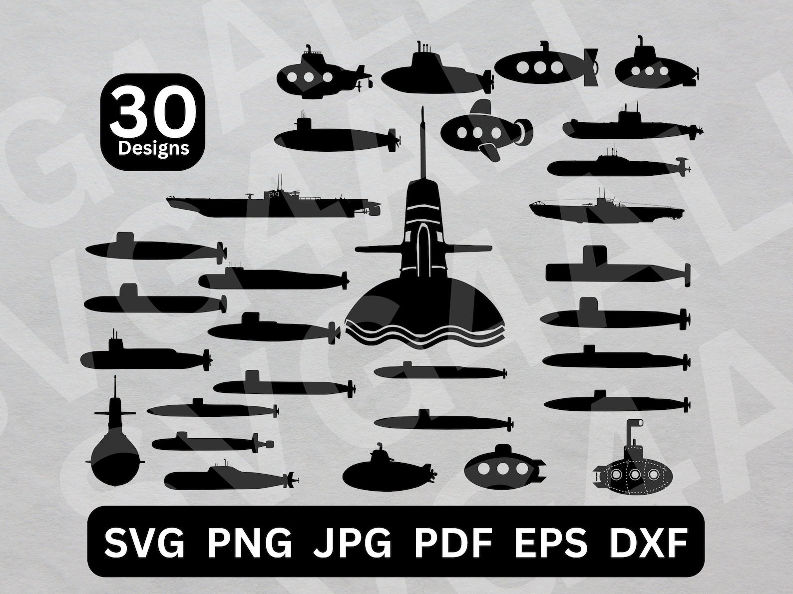 Submarine SVG, Submarine Svg File, Submarine Cricut, Submarine Vinyl ...