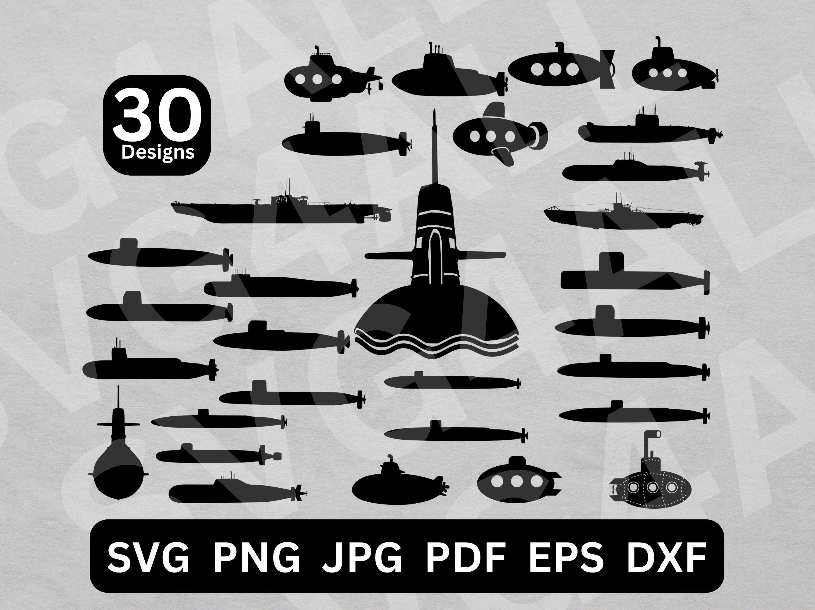 Submarine SVG, Submarine Svg File, Submarine Cricut, Submarine Vinyl ...