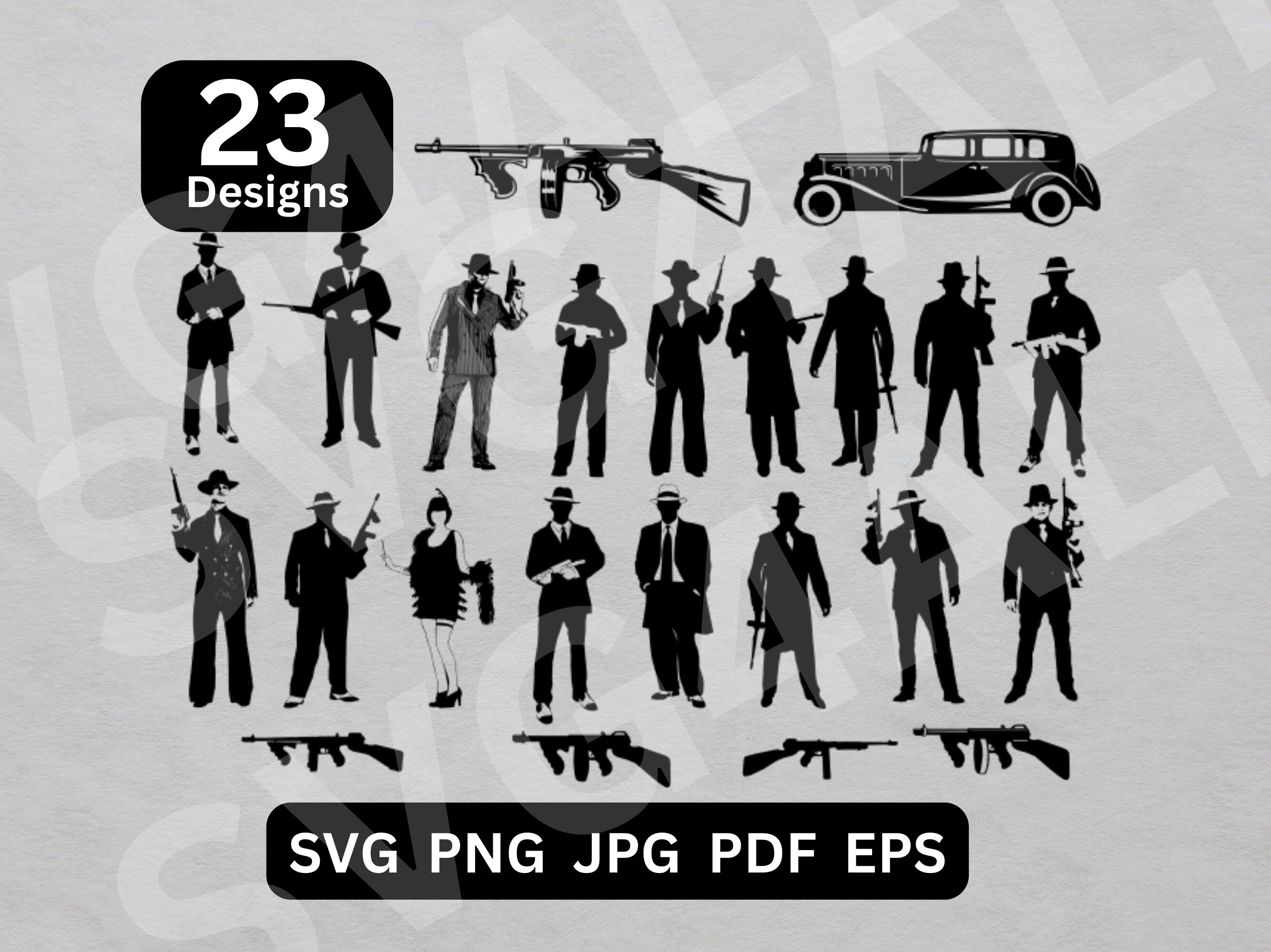 Gangster Svg, Mafia Svg, Gangster Png, Holigan Svg, Mafia Gun Svg, Guns ...