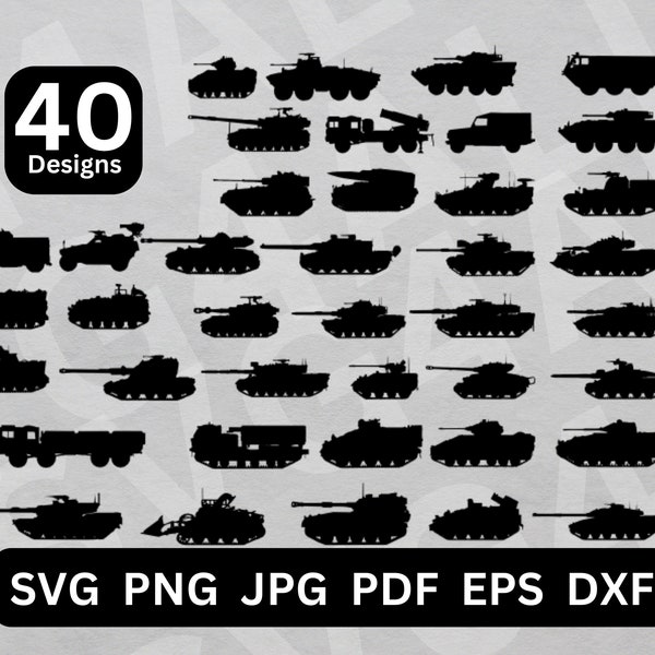 Military Tank Svg - Etsy