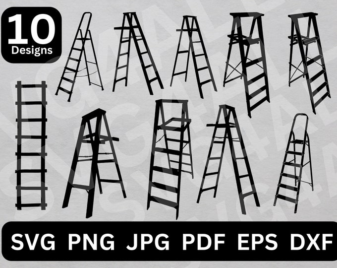 Ladder Svg Ladder Cricut Svg Ladder Clipart Ladder Vector Svg Ladder ...